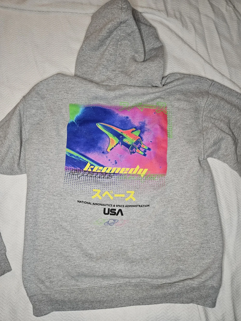Chemistry | Sweaters | Nasa Kennedy Space Center Gray Hoodie Large ...